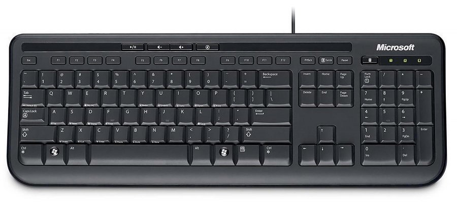 Microsoft Wired Keyboard 600 Näppäimistö - Tietokonekauppa24.fi